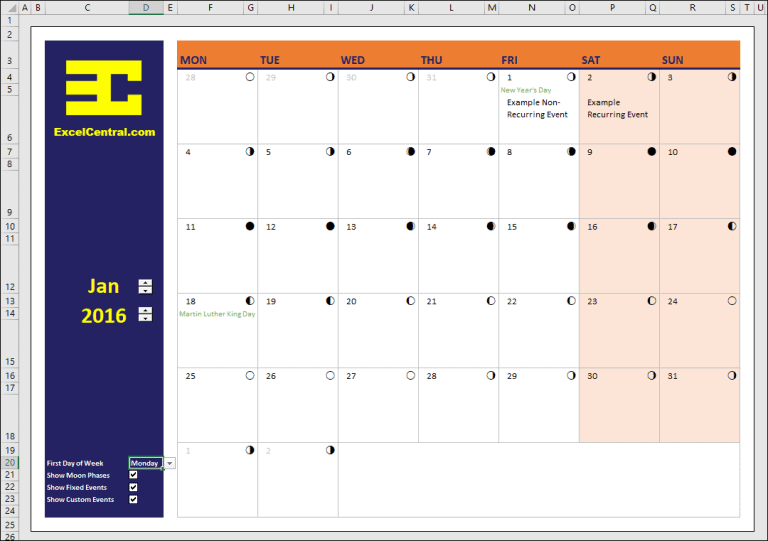 How To Create An Auto updating Calendar Sheet In Excel TheSmartMethod